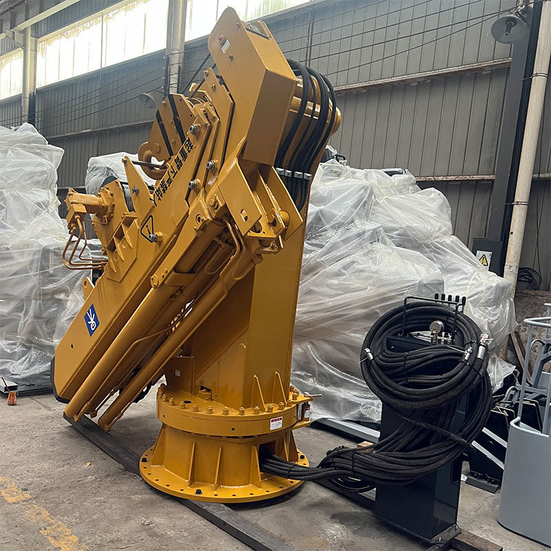 HAOY 40t*m Hydraulic Articulated Jib Crane with Power Unit Marine load ...